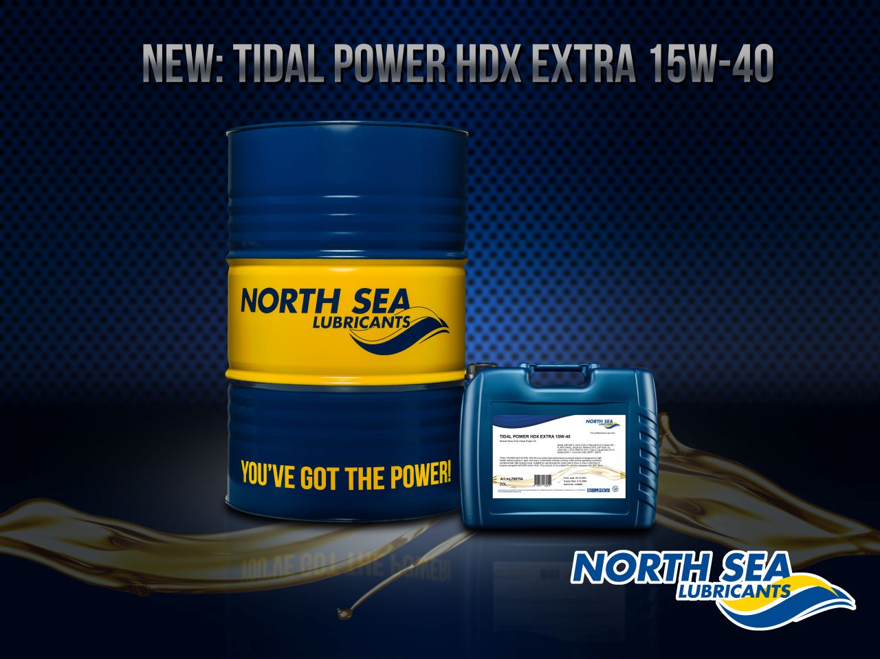 NEW: Tidal Power HDX Extra 15W-40 - North Sea Lubricants